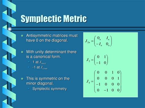 Ppt Symplectic Group Powerpoint Presentation Free Download Id 596954