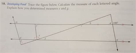 solved developing proof trace the figure below calculate the measure