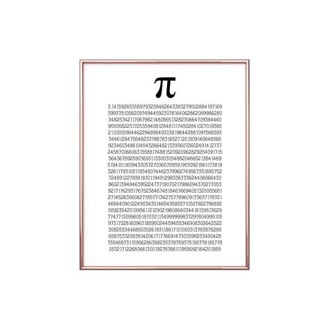 First 1000 Digits Of Pi Printable Fun Math Poster Fun Math Classroom