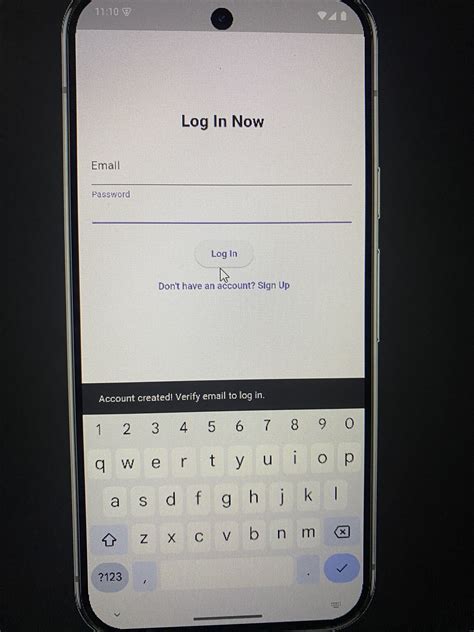 As A Simple Login Page With Firebase Authentication Verification For