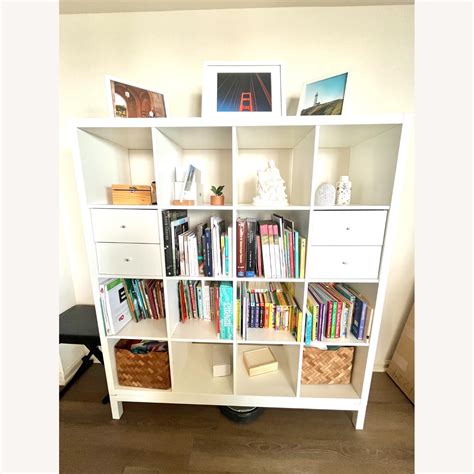 Ikea Kallax 4x4 With 2 Drawers Kit And Llegs Aptdeco