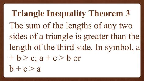 Triangle Inequality Theorem Pdf