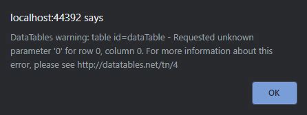Jquery Datatables Server Side Processing In ASP NET Core 3 1 Stack