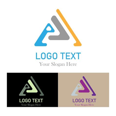 Premium Vector Abstract Triangle Shape Icon Logo Design Vector