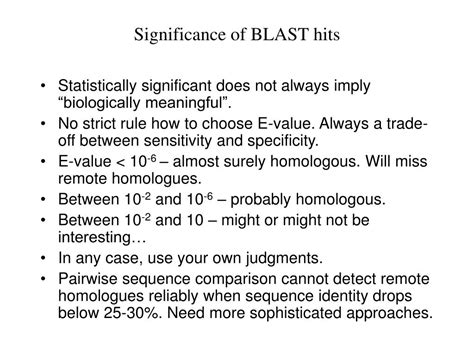 ppt sequence alignments and sequence database searching igor