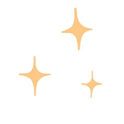 Premium Vector Blinking Stars Icons In Cartoon Flat Style Hand Drawn