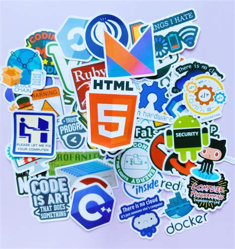 Programming Sticker Pack Coding Stickers Waterproof Etsy