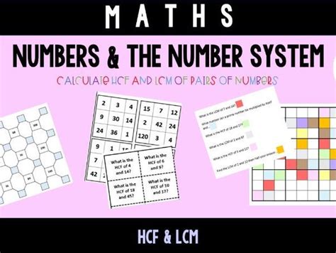 Finding LCM And GCF Worksheets Activities Bundle Teaching Resources