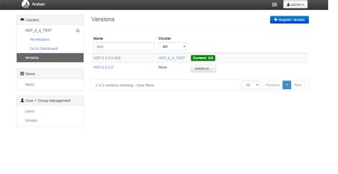 solved how to delete ambari server s stack version in clu