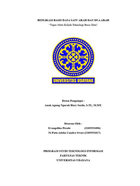 Laporan Replikasi Basis Data Pdf
