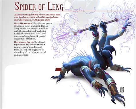 Spider Of Leng Species In Twood World Anvil