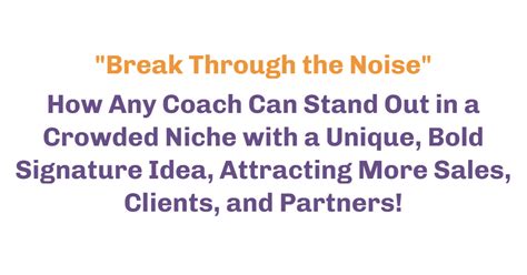 Break Through The Noise Free Live Workshop Register Now