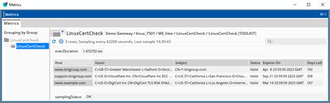 Geneos How To Monitor The Validity Of Server Certificates For