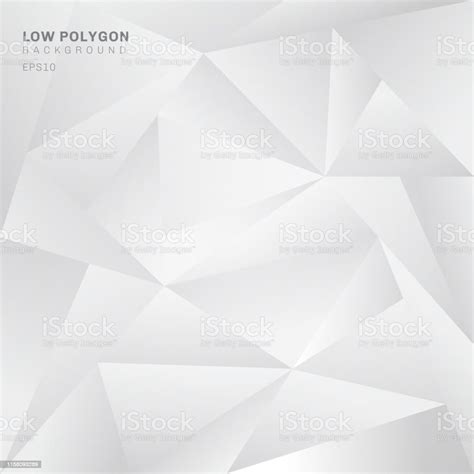 추상 낮은 다각형 흰색 배경입니다 기하학적 삼각형 패턴 배경입니다 0명에 대한 스톡 벡터 아트 및 기타 이미지 0명 3차원 형태 개념 Istock