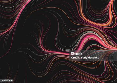 추상 펄린 노이즈 기하학적 패턴 생성 계산 아트 일러스트레이션 가능성에 대한 스톡 벡터 아트 및 기타 이미지 가능성 다중 색상 파도 패턴 Istock
