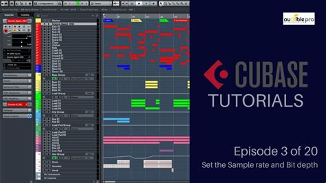 Steinberg Cubase Tutorials Episode 3 Of 20 Set The Sample Rate And