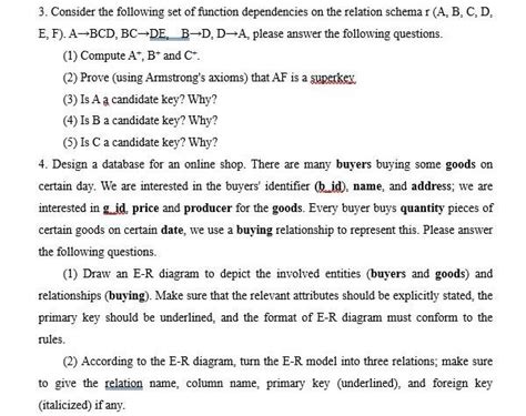 Solved 3 Consider The Following Set Of Function