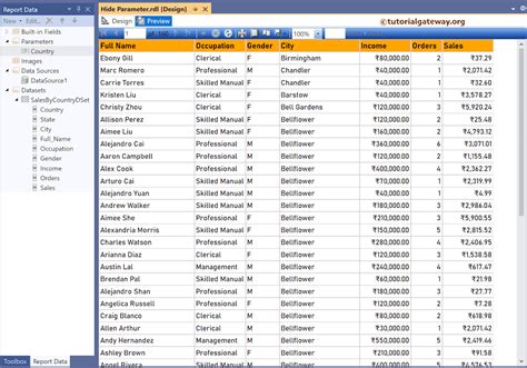 Hide Ssrs Report Parameter