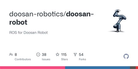 Github Doosan Roboticsdoosan Robot Ros For Doosan Robot