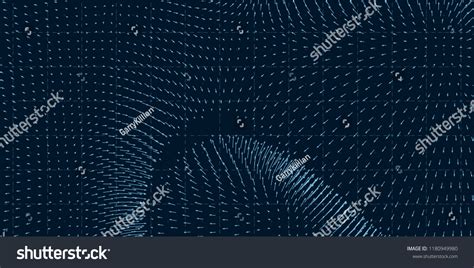 Vector Field Visualization Forces Magnetic Gravitational Stock Vector Royalty Free 1180949980