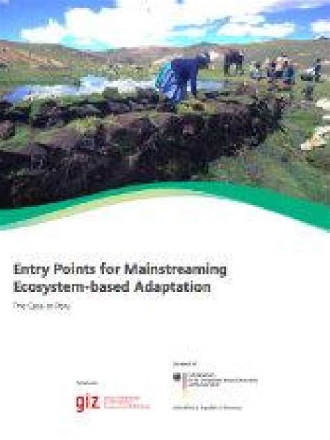 Entry Points For Mainstreaming Ecosystem Based Adaptation The Case Of Peru Preventionweb