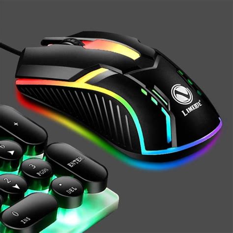 Gaming Wired Mouse Limeide 7 Color Backlit Mouse Lightening Mouse