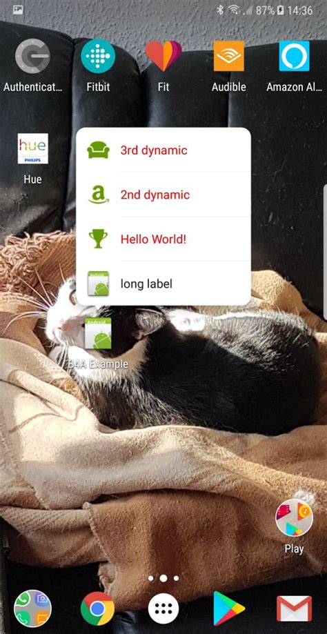 Appshortcuts A Helper To Define Dynamic Shortcuts Android 71 B4x