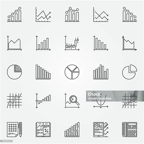 Statistics Icons Set Stock Illustration Download Image Now Icon