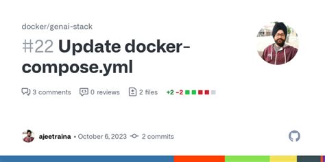 ajeet singh raina on linkedin update docker compose yml by ajeetraina · pull request 22