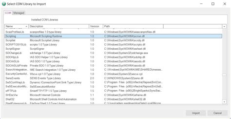 Display Intellisense For ActiveX And NET Objects KB387 Inflectra