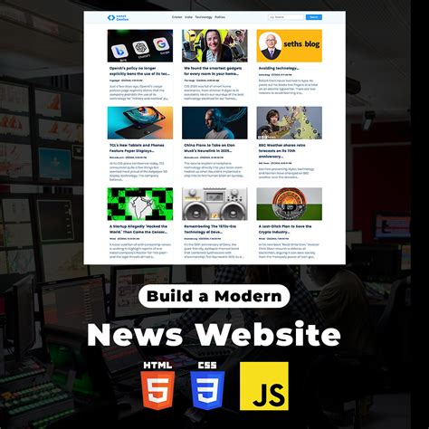 News Website Using Only Html Css And Javascript Javascript Project By Constgenius Medium