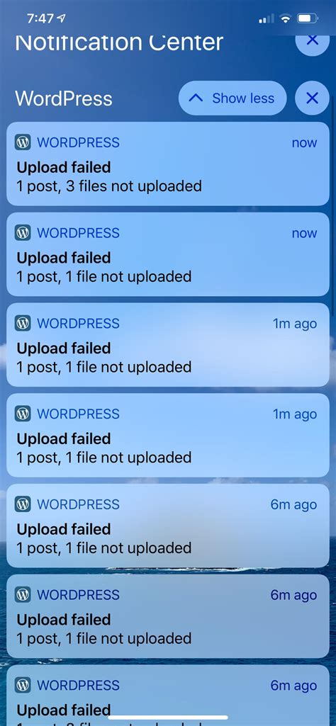 I Keep Getting These “upload Failed“ Messages Im Not Uploading
