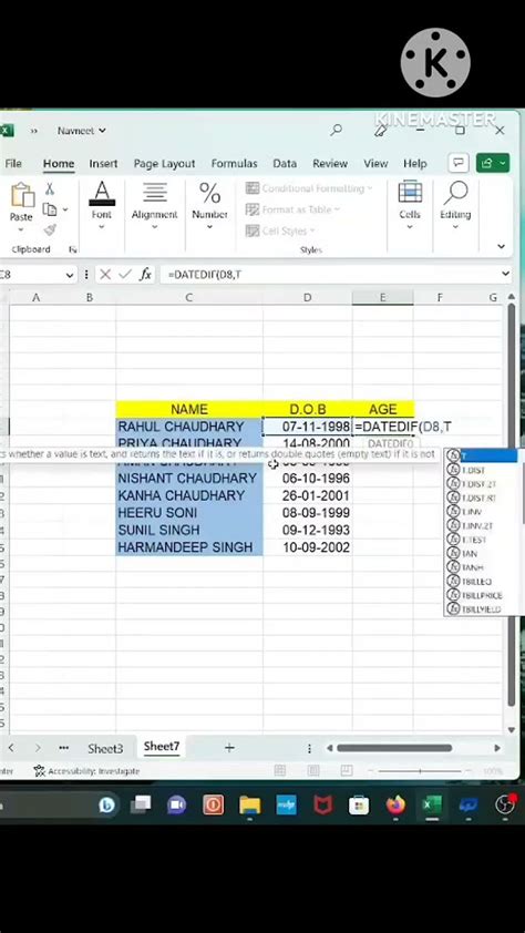 How We Can Calculate The Age In Excel From Dob Excel Tricks And