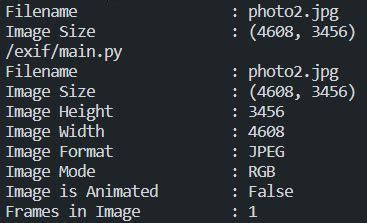 Extract Exif Data From An Image Using Python