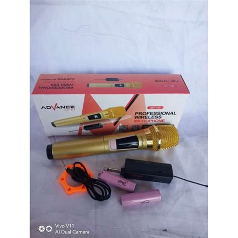 Jual Profesional Wireless Microphone Mic Bluetooth Mic Tanpa Kabel Mic 103 Merk Advance Batam