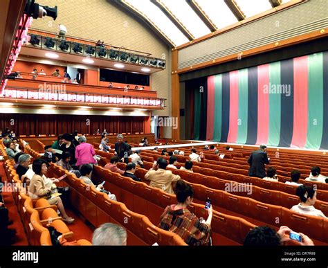 View Of The Hall Of The Traditional Tokyo Kabuki Theater Kabuki Za In