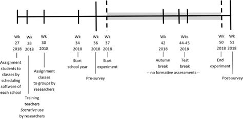 Overview Of The Timeline Of The Experiment Download Scientific Diagram