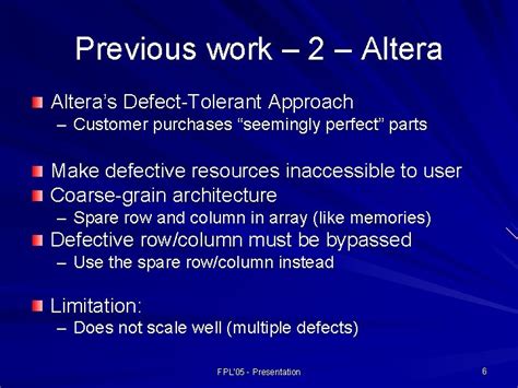 Defecttolerant Fpga Switch Block And Connection Block With