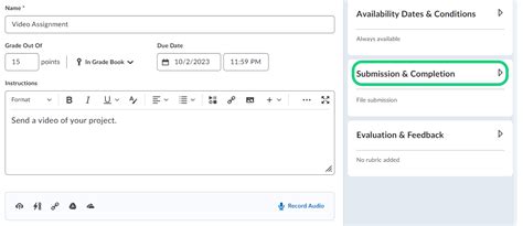 dtu learn support creating a video assignment