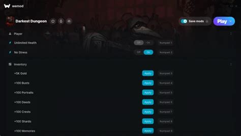 darkest dungeon cheats and trainers for pc wemod
