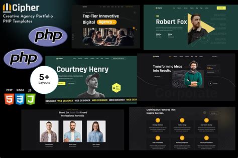 Cipher Creative Agency Portfolio Php Template