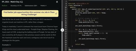 How To Find Maximum Of Subarrays Of Size K Bishal Das Posted On The
