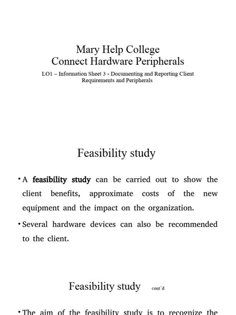 Connect Hardware Peripherals 345 Pdf Feasibility Study Computer Hardware Connect Hardware Peripherals 345 Pdf Feasibility Study Computer Hardware