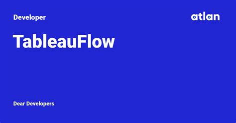 Tableauflow Developer