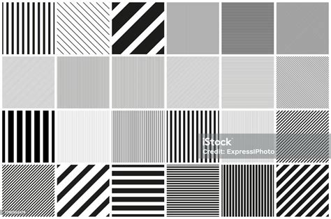 벡터 원활한 스트라이프 패턴의 컬렉션입니다 수직 수평 및 대각선 끝없는 텍스처 기하학적 반복 가능한 배경입니다 흑백 특이한
