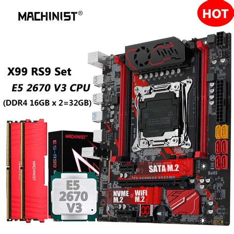 MACHINIST RS X Motherboard Combo Xeon LGA Set E V Kit CPU DDR