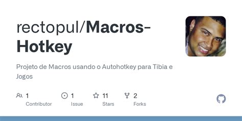 GitHub Rectopul Macros Hotkey Projeto De Macros Usando O Autohotkey Para Tibia E Jogos