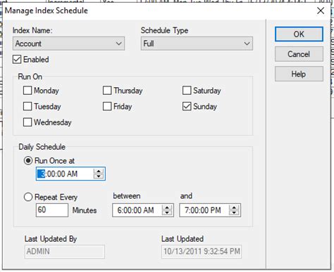 Troubleshooting Issues Related To SpeedSearch Indexing Schedule In Infor CRM SLX Customer FX