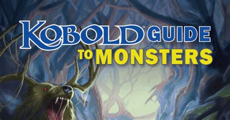 Kobold Guide To Monsters RPG Item BoardGameGeek