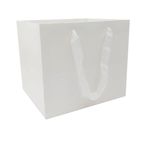 Sacola Quadrada Branca 10 Unid Shopee Brasil